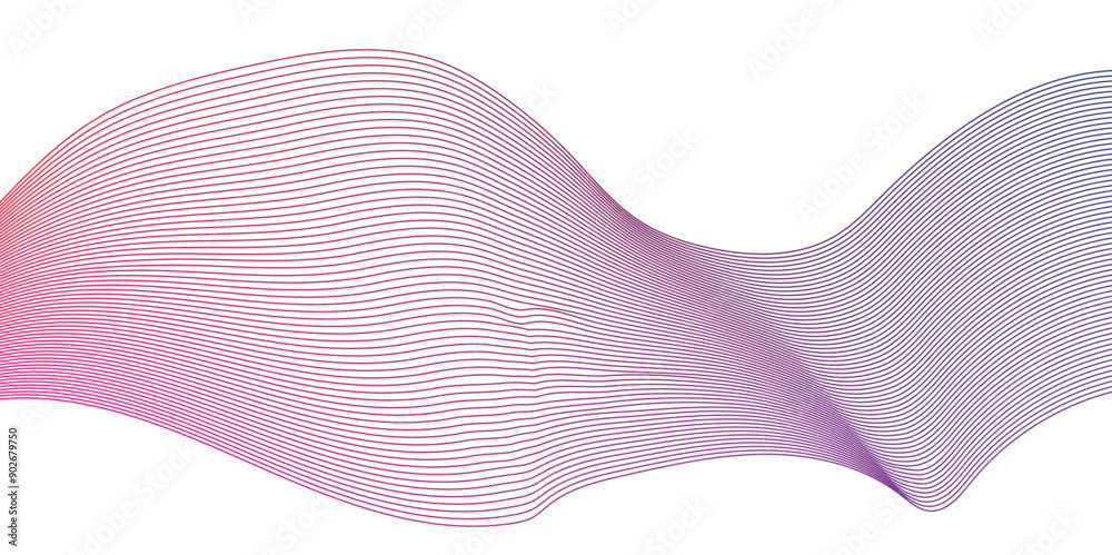 Multicolor web design. bland abstract vector wave stripe line template ...