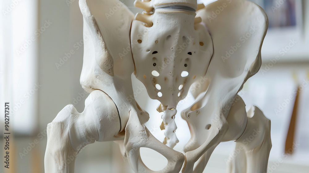 Foto de Human hip sacrum skeleton. Orthopedic x-ray of human ...