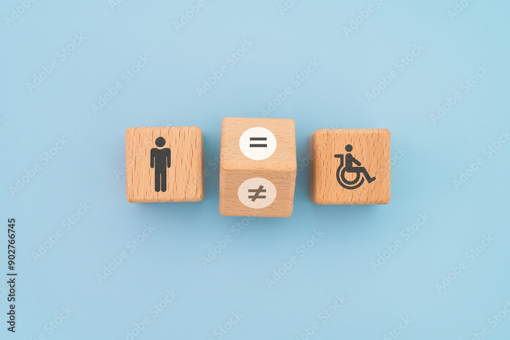 Symbol for equal rights of persons with disabilities. Man , disability ...