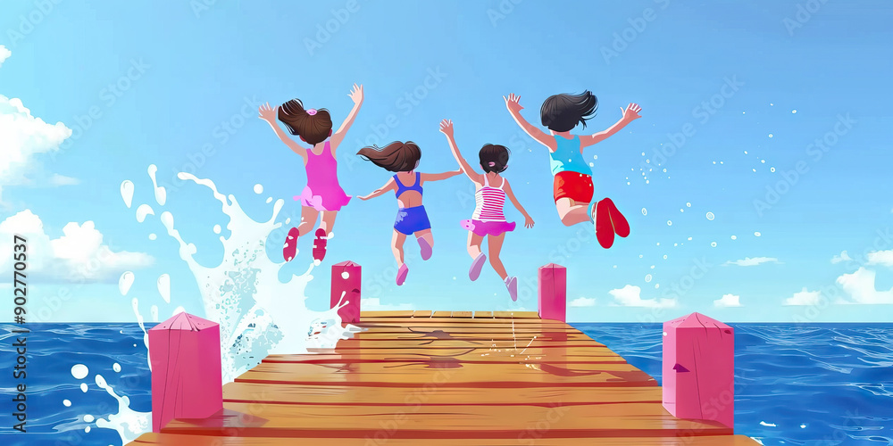 The Jumping Jetty: A wooden jetty extending into the ocean, with ...