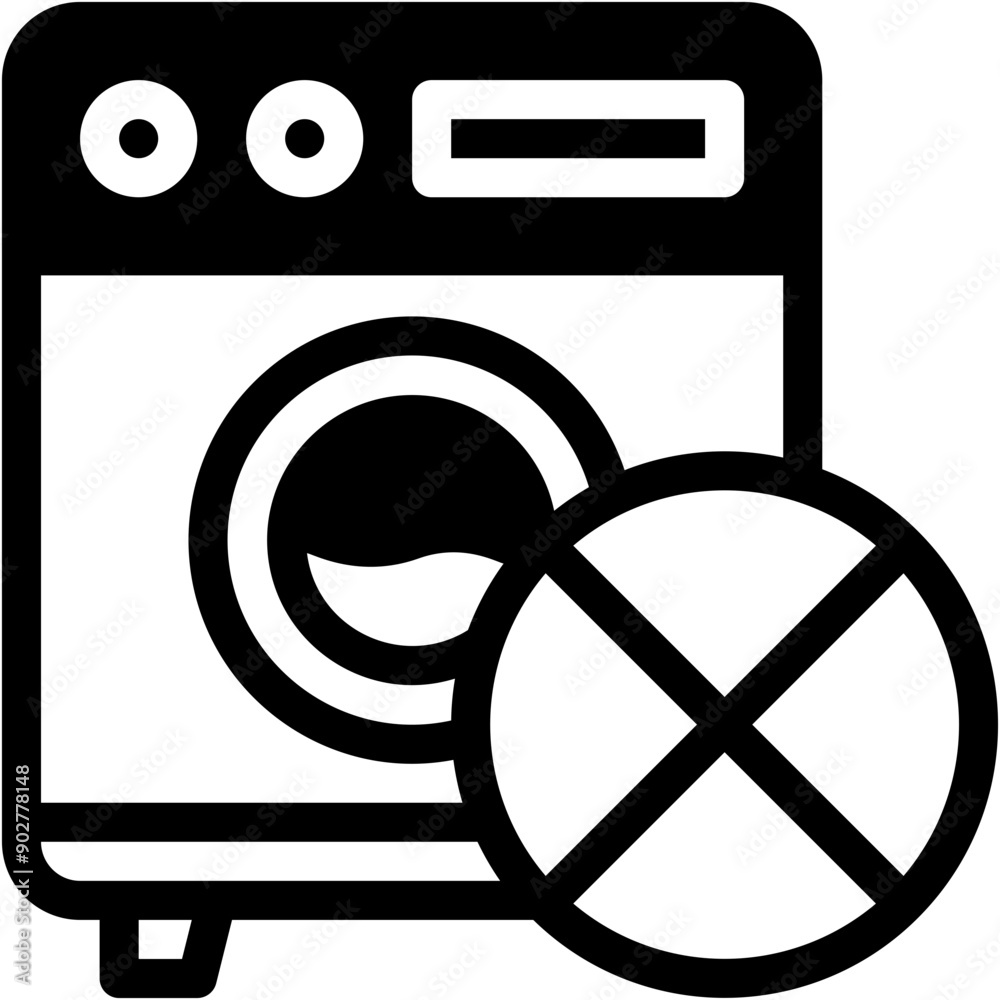 Vector Icon Not Wash, Do Not Wash, Washing, Wash, Shapes And Symbols ...