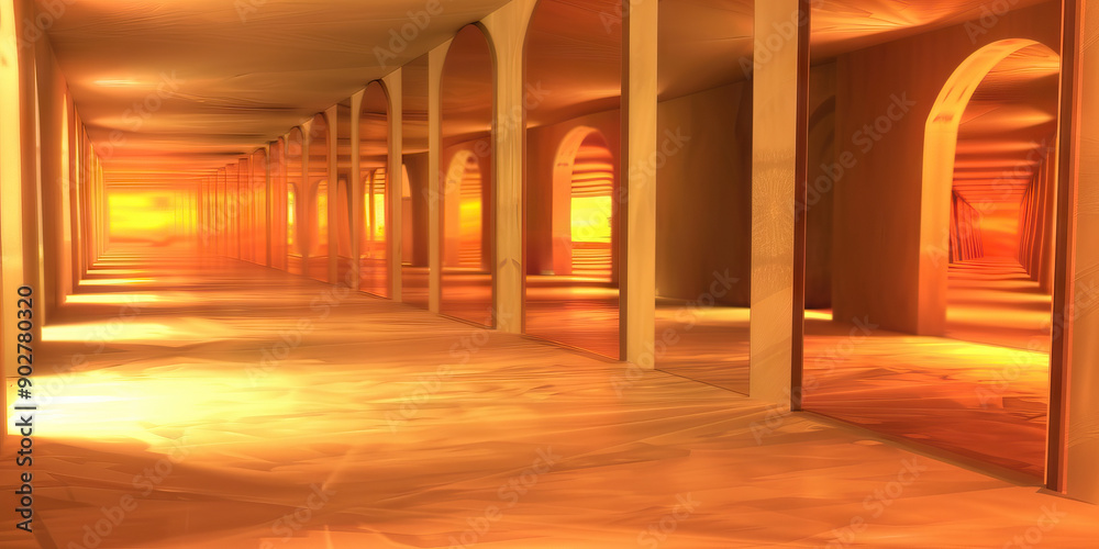 The Twisted Mirror Maze: A hall of distorted mirrors, reflecting ...