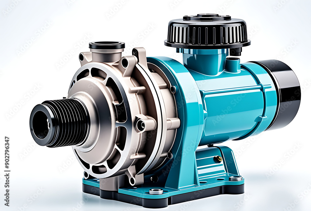 automotive water pump isolated white background automotive parts ...