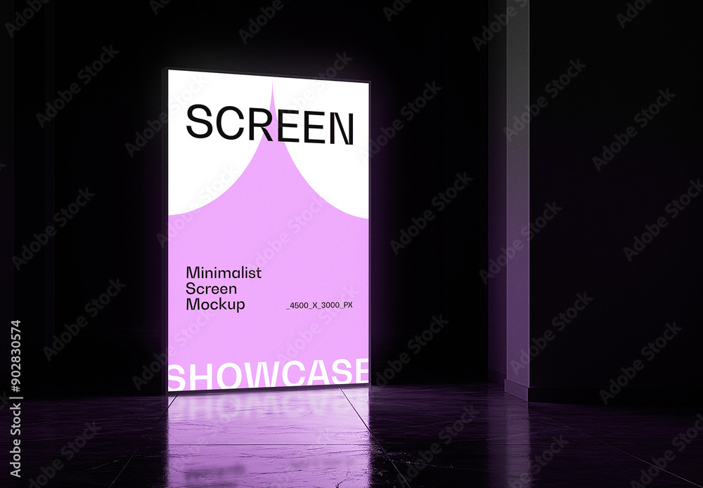 Vertical Screen Mockup With Generative AI Stock Template | Adobe Stock