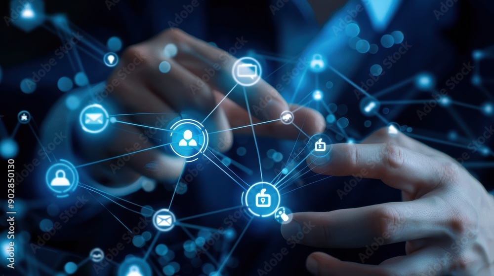 Digital Transformation of Communication, showcasing the shift from ...