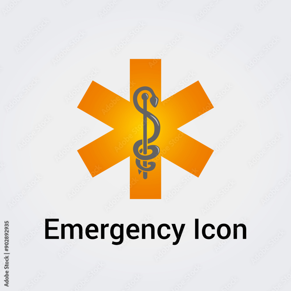 Icônes Logo Symbole Urgence Caducée Etoile Diverses Couleurs Serpent ...