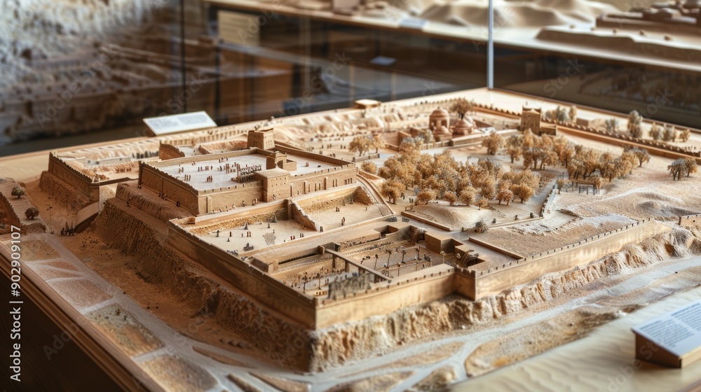 Generate a photo realistic image of a maquette illustrating the ...