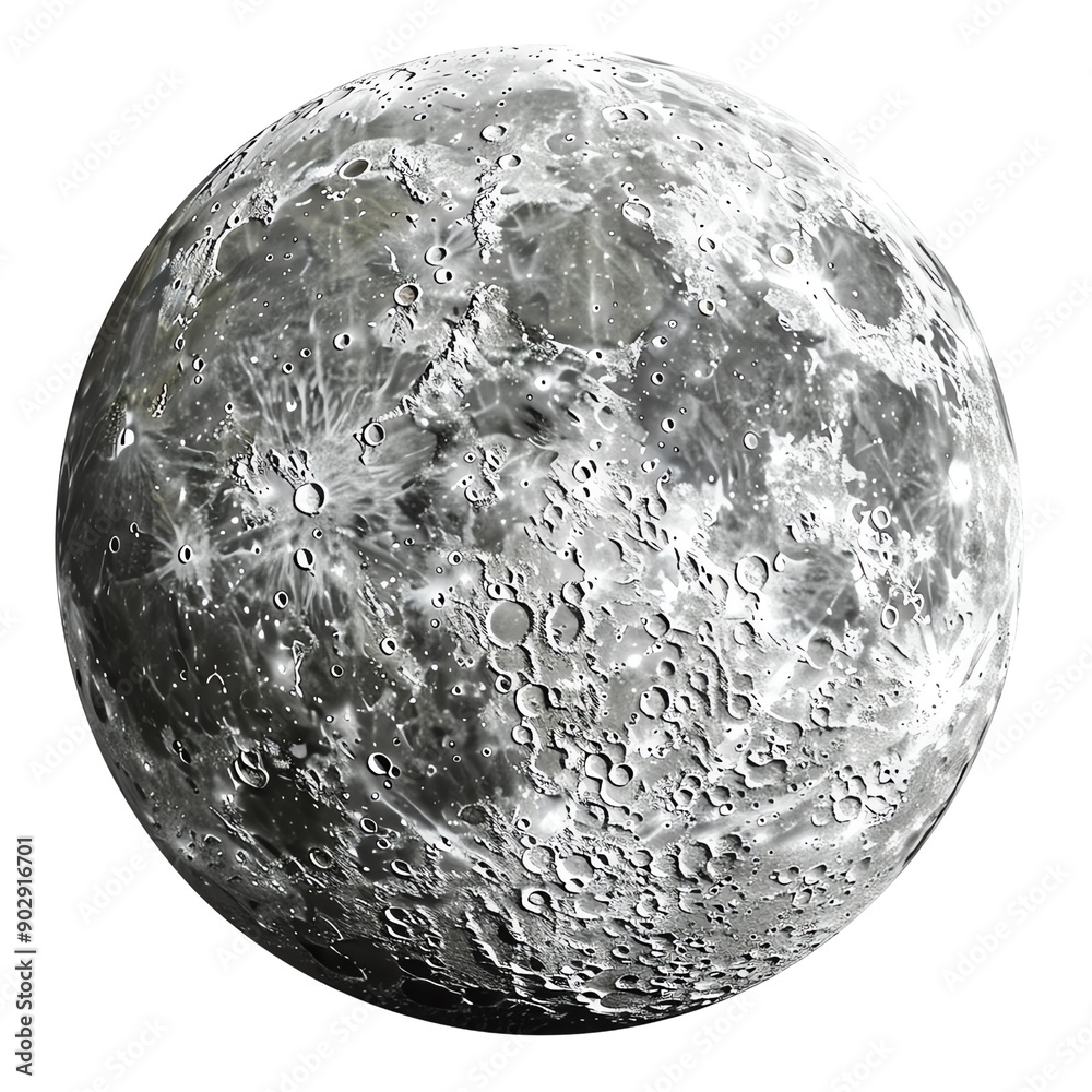 High-resolution image of the moon showcasing its surface details ...