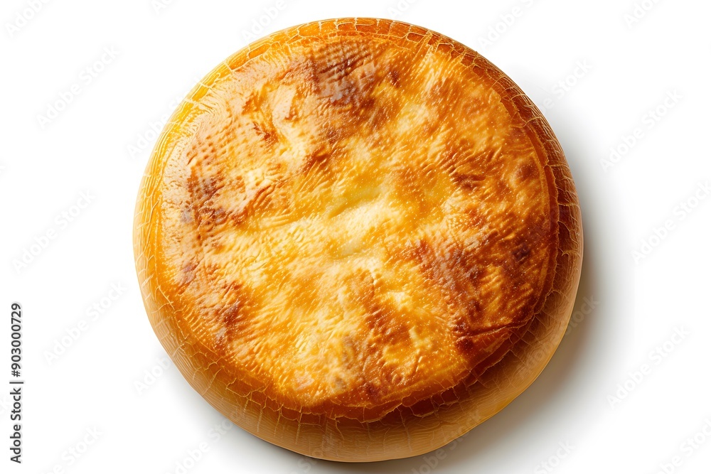 Golden Brown Cheese Wheel with a Crispy Surface Stock Photo | Adobe Stock