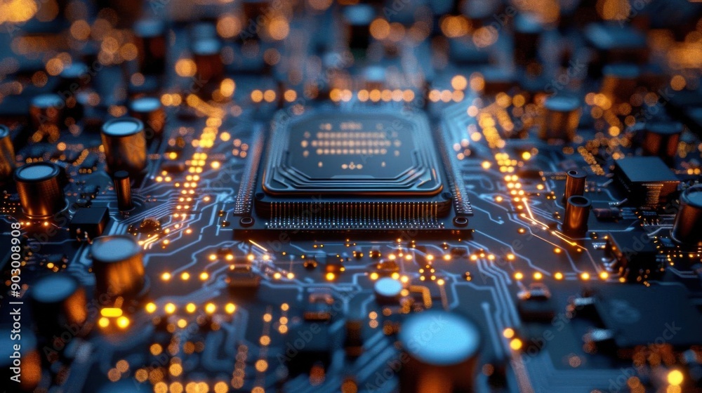 8k realistic Tack-sharp photo of a quantum computer, complex ...