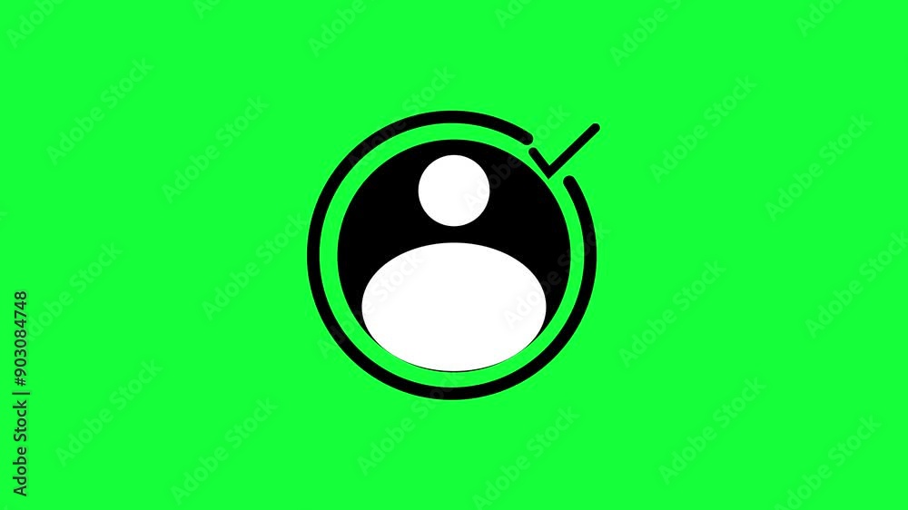 Profile avatar Animated video. Animated blank person. Animated ...