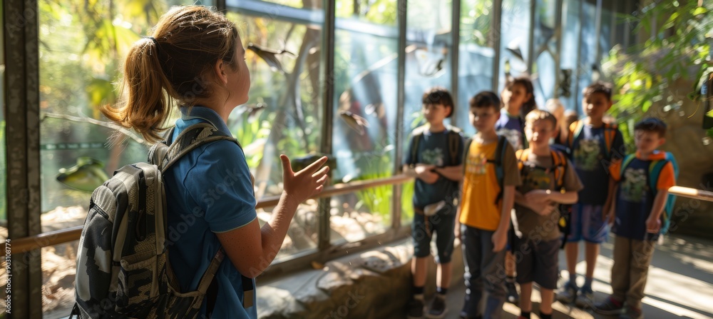 Educational Tour for Students at Wildlife Sanctuary Learning About ...