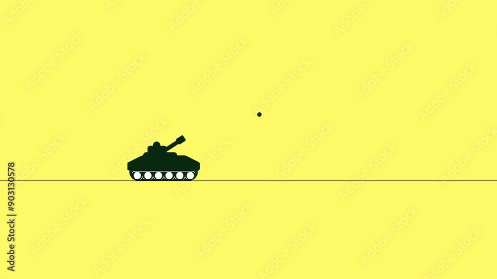 Battlefield soldier tank icon, army tank, military tank silhouette ...