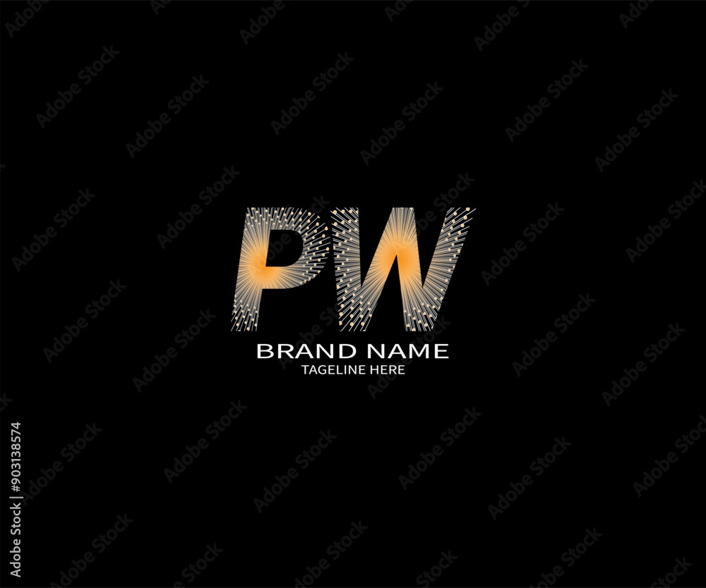 PW letter logo creative design. PW unique design. PW letter logo design ...