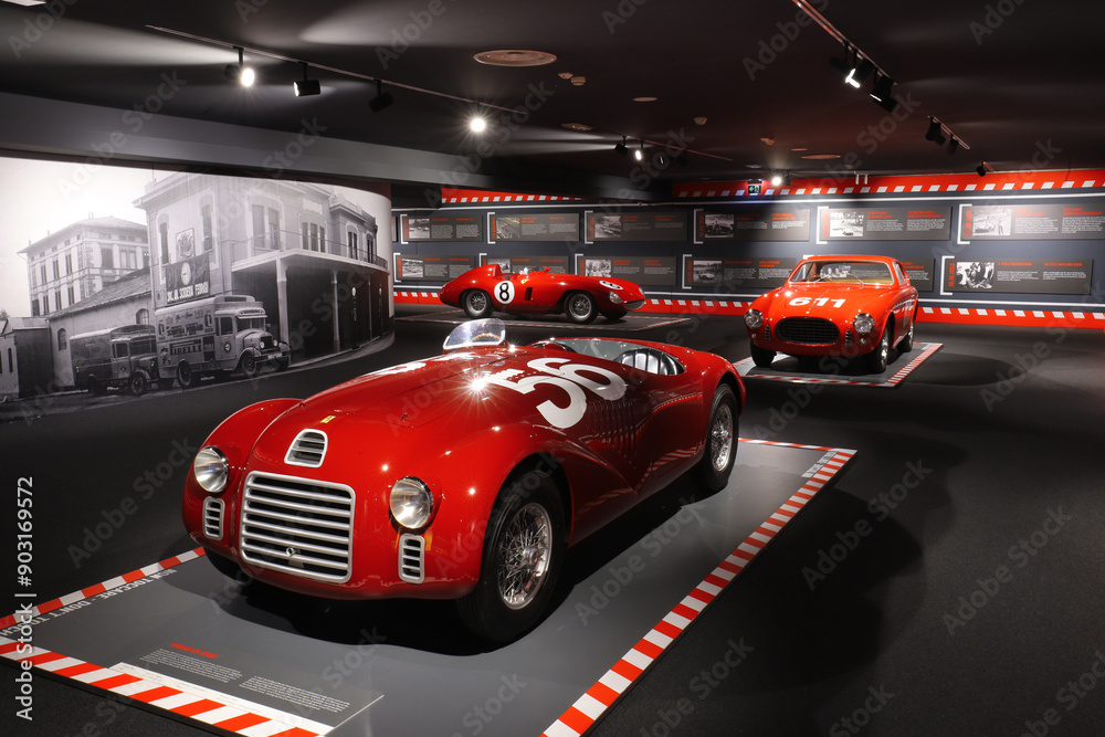 Maranello, Modena, Italy, June 23 2024 - Ferrari Museum in Maranello ...