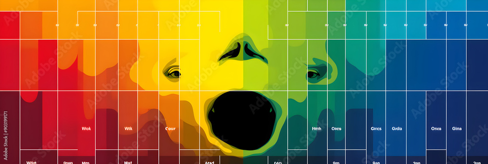 Exploring Human Emotions: A Color-Coded Intensity Chart Stock ...