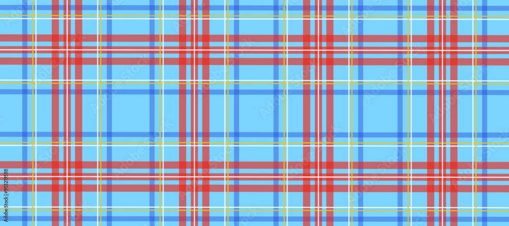 Red plaid fabric texture in the blue background Stock Vector | Adobe Stock