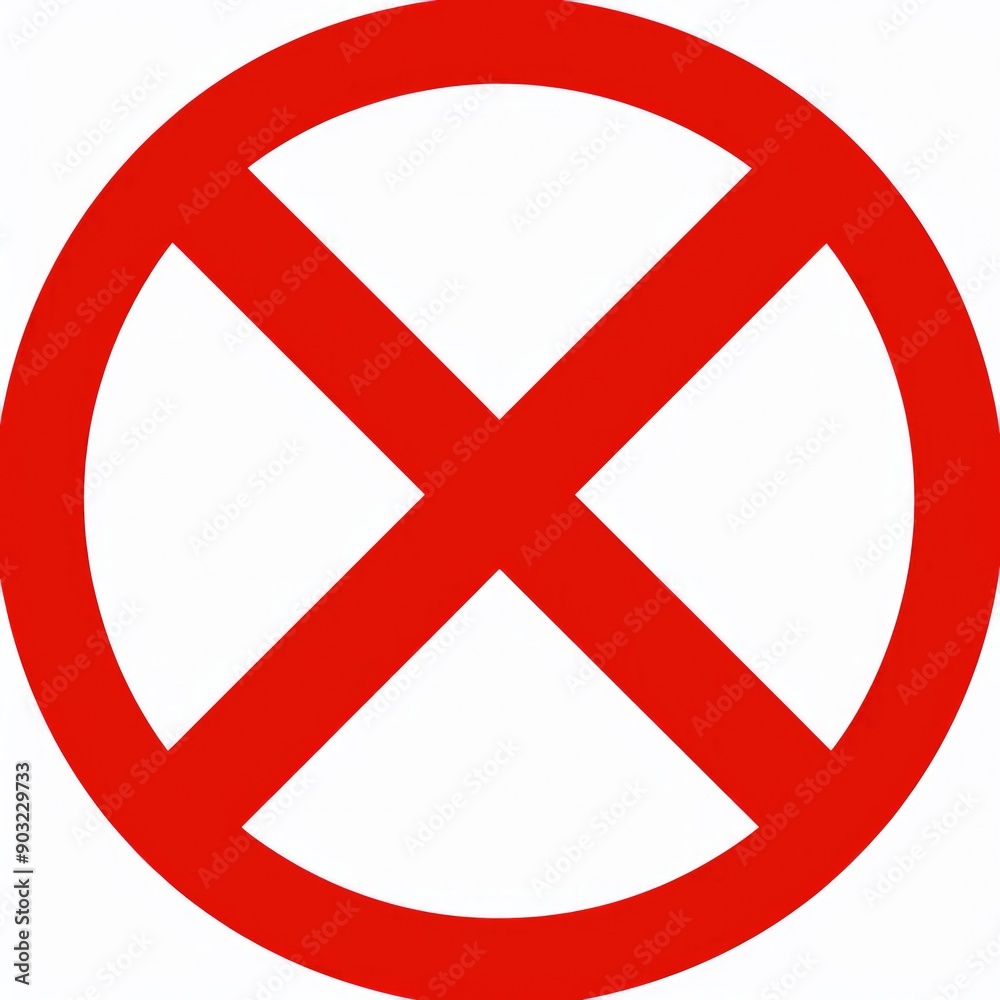 Forbid. No Entry Symbol with Ban Sign for Prohibiting Wrong Actions ...