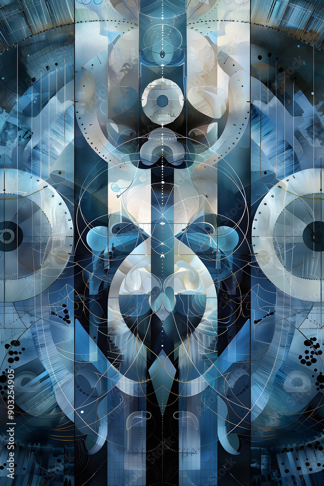 Intricate Abstract Representation of an Encoder Symbol in Digital Data ...