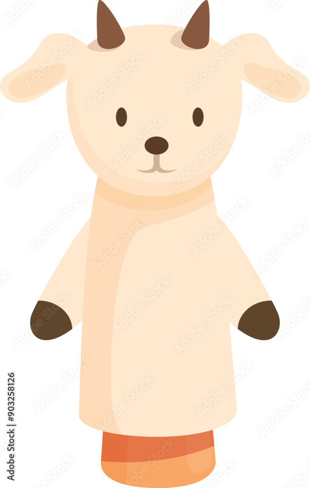Cute goat hand puppet is ready to entertain and spark imagination in ...