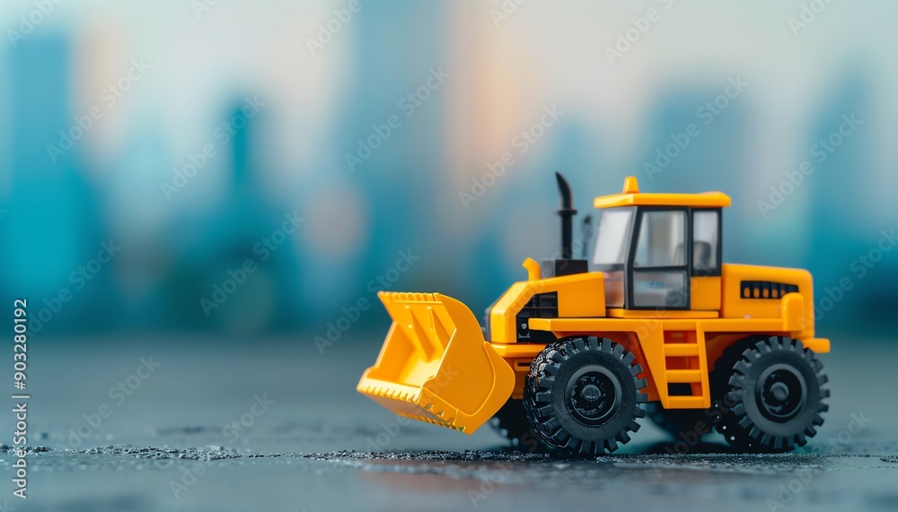 Hightech construction vehicle with autonomous capabilities, showcasing ...