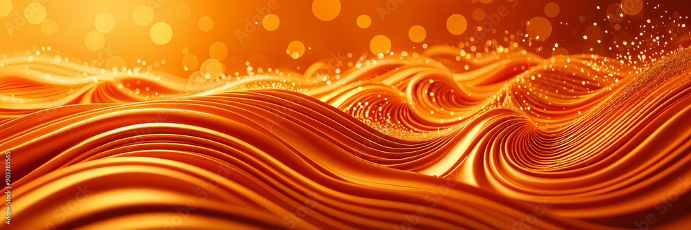 Vibrant and dynamic wave-like pattern with a gradient of colors ...