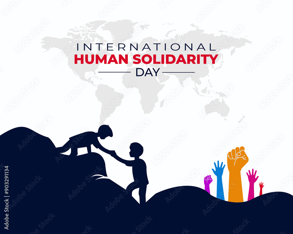 International Human Solidarity Day. December 20. Holiday concept ...