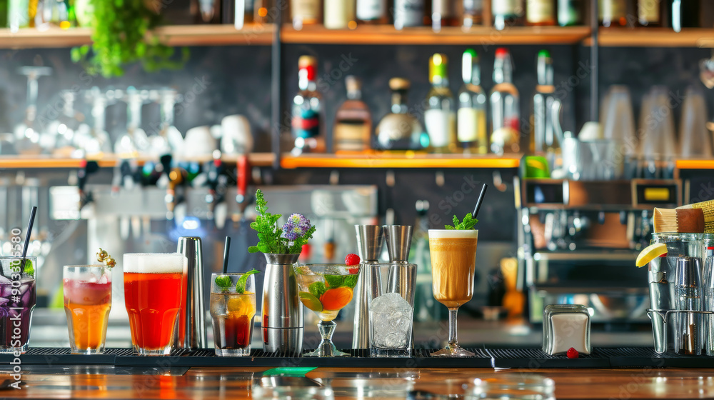 Restaurant Industry Photo, Bar Area, drink making station, bar in ...