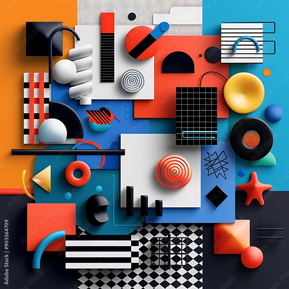 Create a colorful learning poster for kids, featuring an array of ...