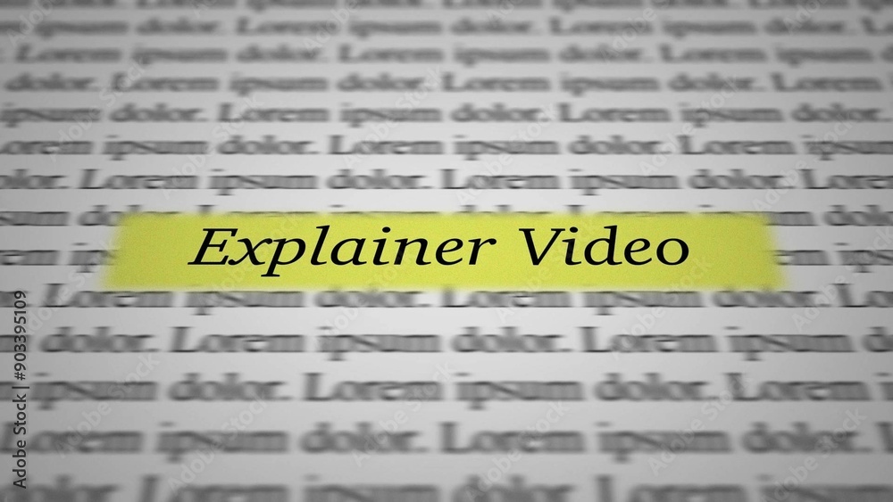 Narrative Storytelling Explainer Titles Stock Template | Adobe Stock