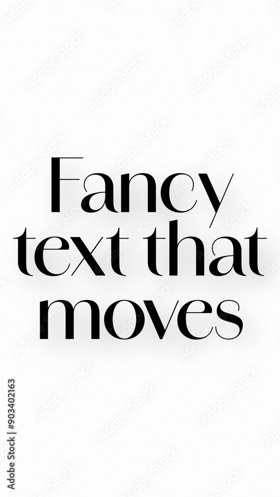 Vertical Fancy Text within and Out Movements Stock Template | Adobe Stock