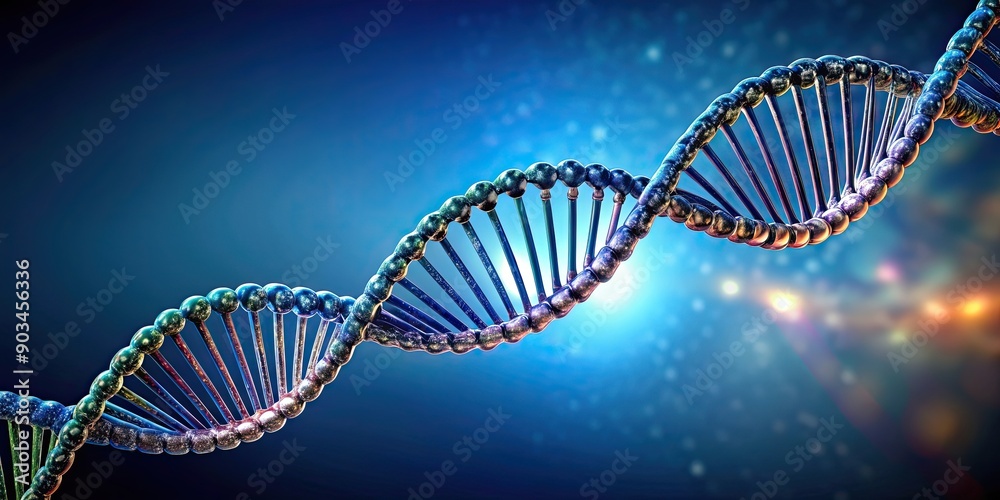 Dna Strand Twisting In A Double Helix Structure Genetics Science