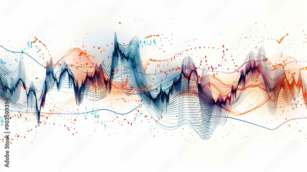 stock market graph clipart, finance element, realistic illustration ...
