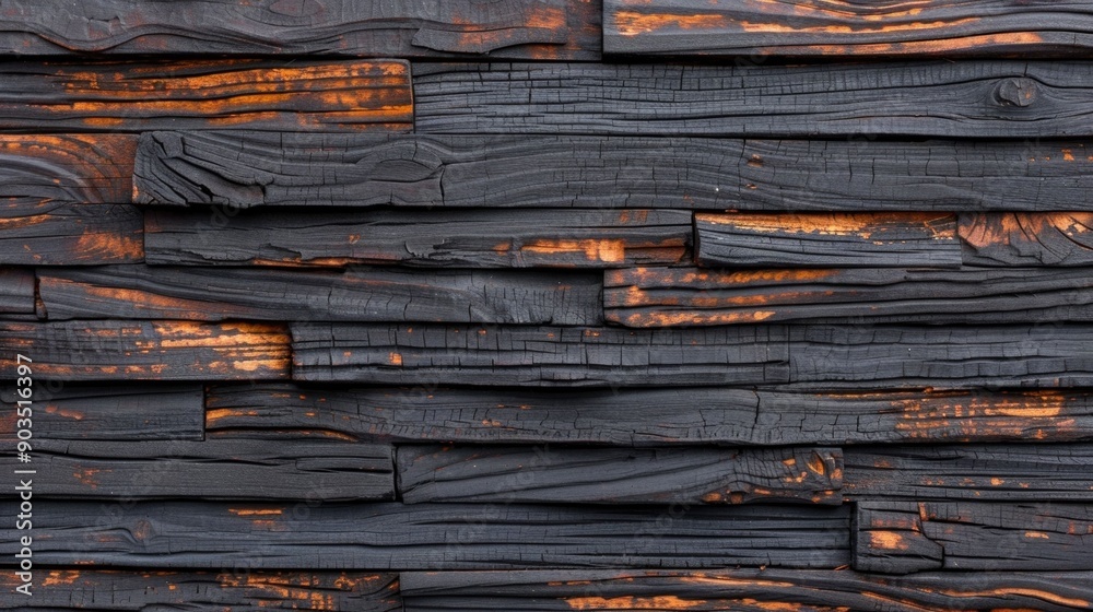 Charred Wood Texture with Dramatic Burnt Surface and Artisanal ...