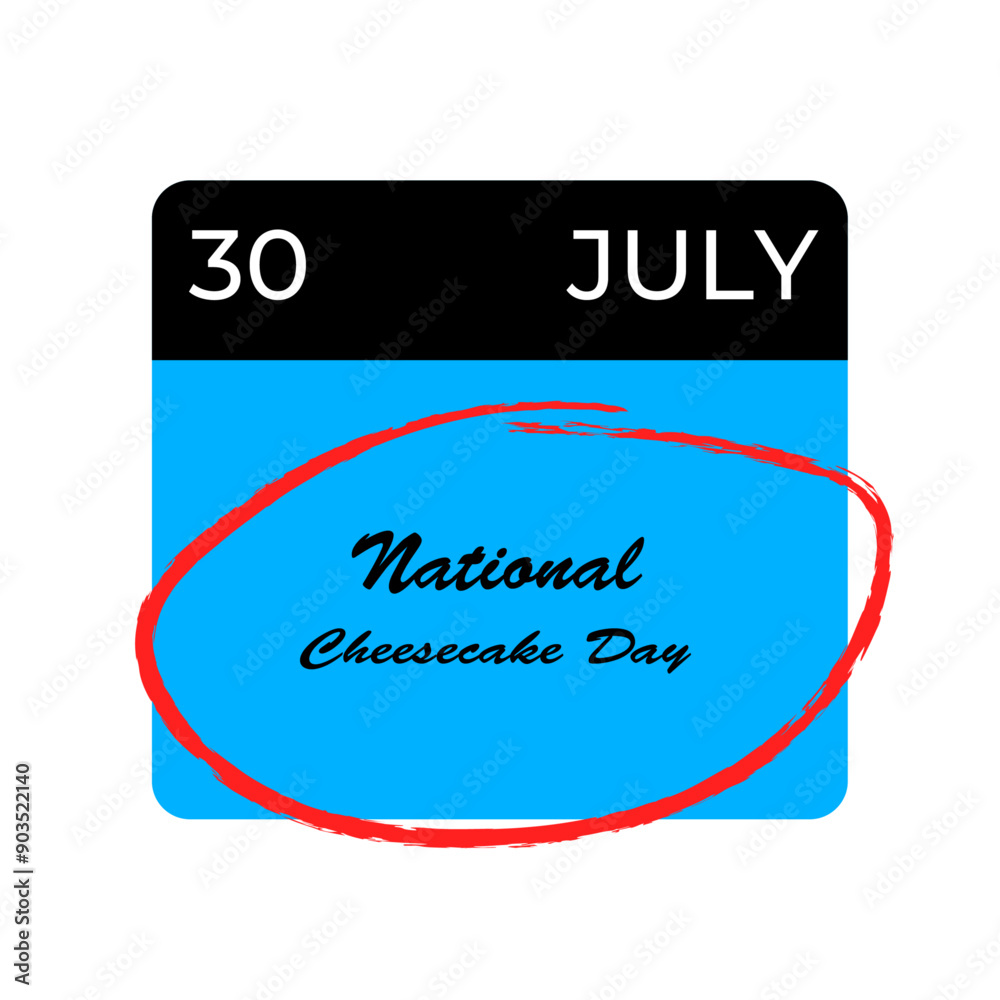 National Cheesecake Day, July 30 - calendar date. Awareness Day is ...