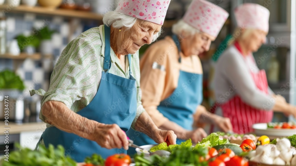 Nutritional guidance and cooking skills being provided to senior ...