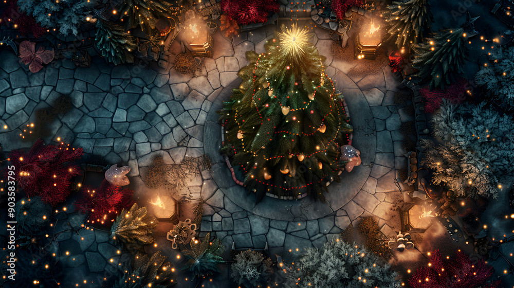 Christmas Battle Map - DnD, RPG Map for Dungeons and Dragons, Game ...