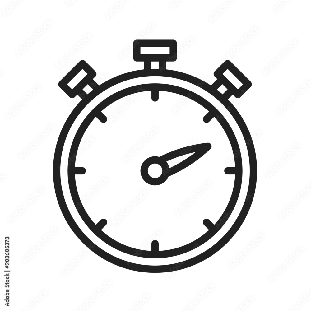 Stopwatch icon vector image. Suitable for mobile application web ...