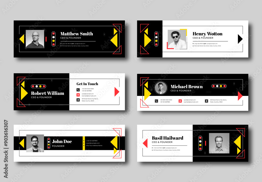 Email Signature Stock Template | Adobe Stock