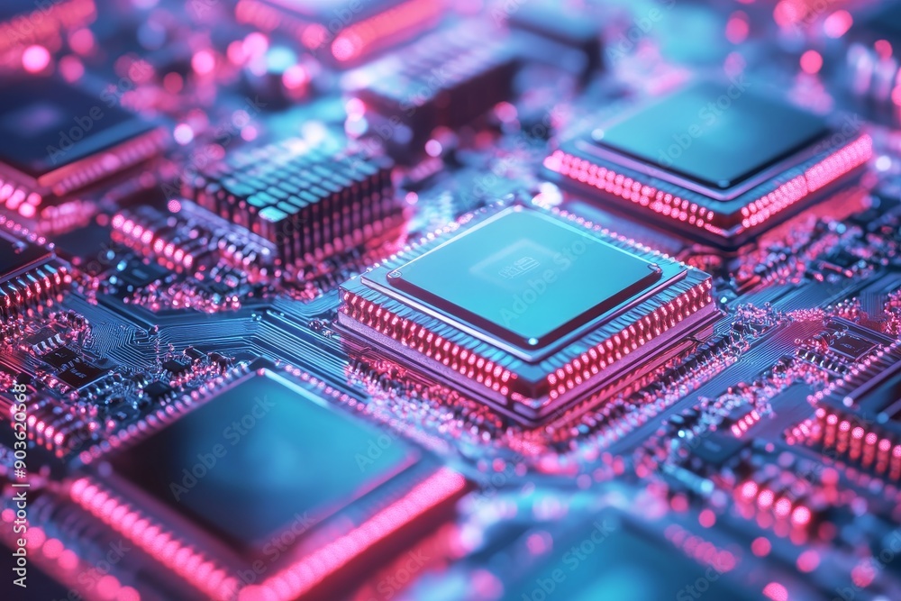 Detailed view of quantum computing memory units, with a focus on the ...