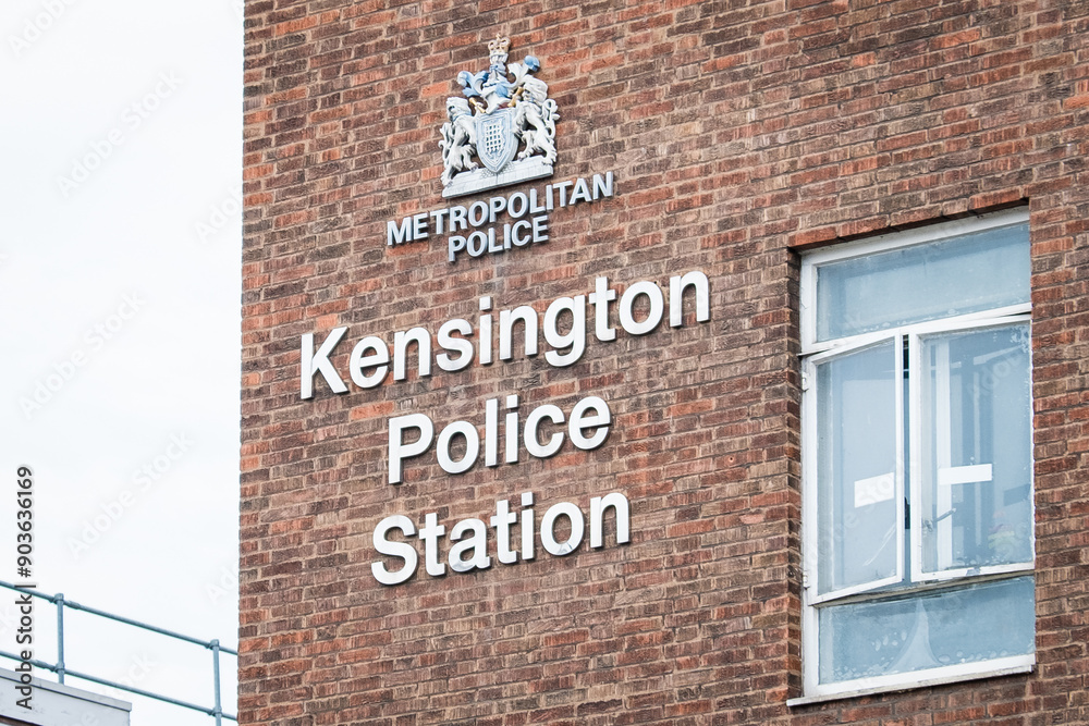 London, UK - July 24, 2024: Kensington Metropolitan Police station in ...