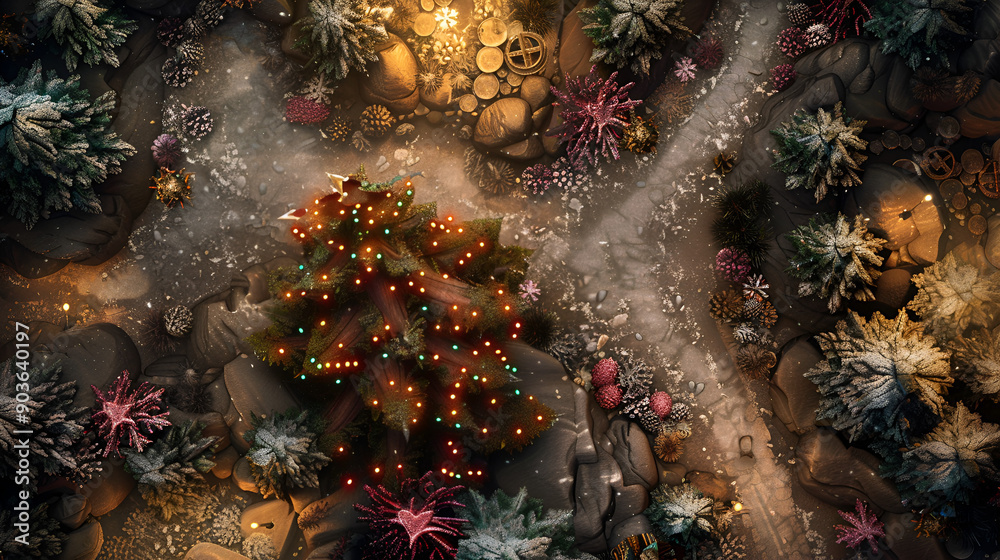 Christmas Battle Map - DnD, RPG Map for Dungeons and Dragons, Game ...