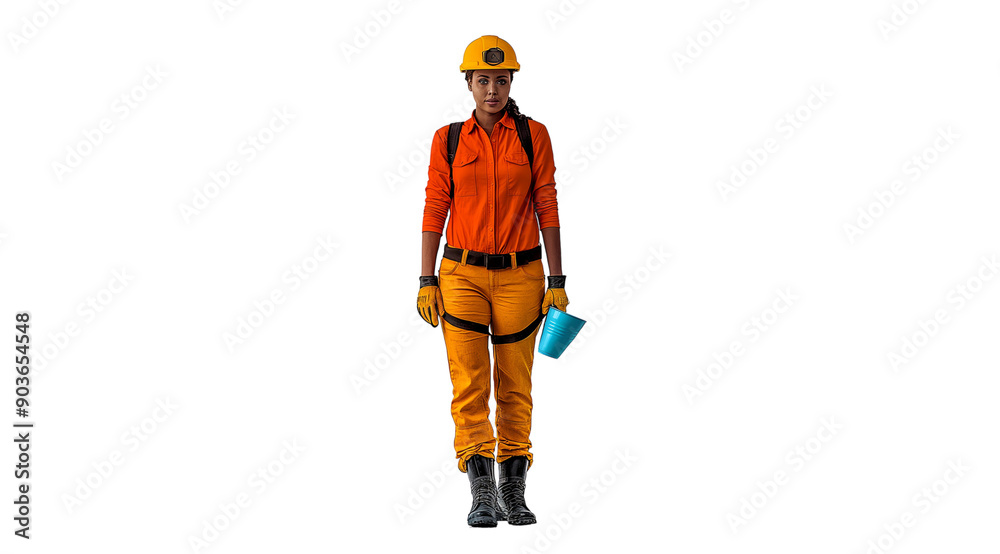 PNG, woman in work uniform isolated on white background Stock Photo ...