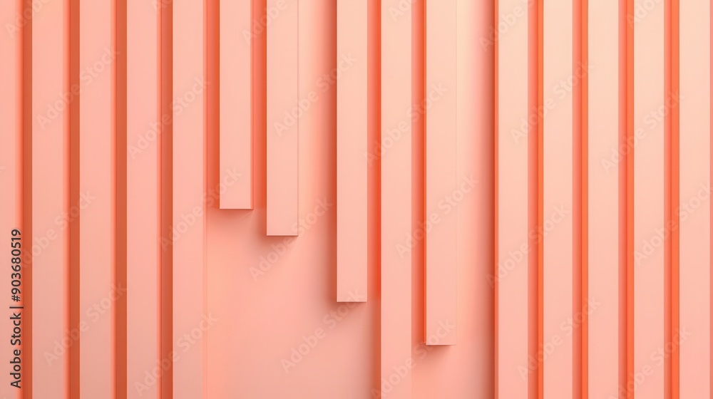 Peach fuzz colored background with barcode patterns, commercial use, tech-savvy and sleek Stock ...