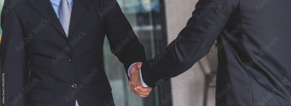 Banner Trust honesty business customer handshake together promise ...