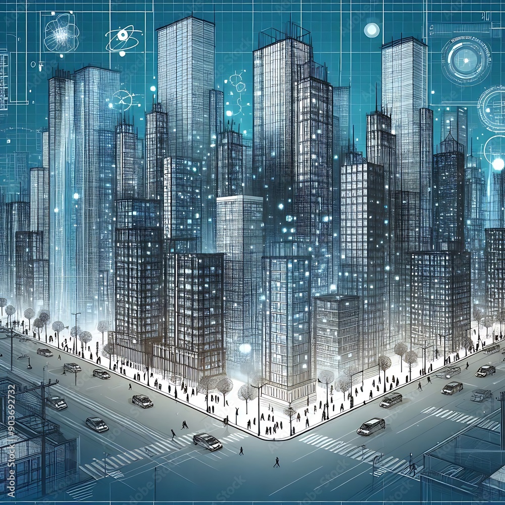 3D rendered illustration of a real state building home structure from a ...