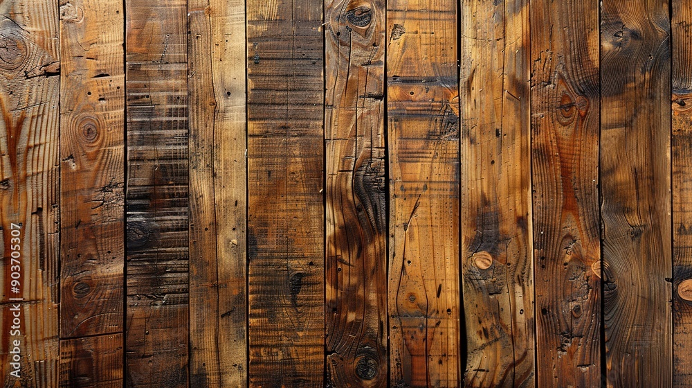 Rustic Wood Plank Texture: A close-up of weathered wooden planks ...