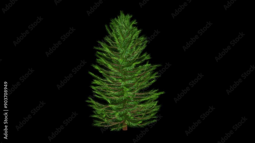 Christmas Tree Animation With Leaves Alpha Channel Transparent ...