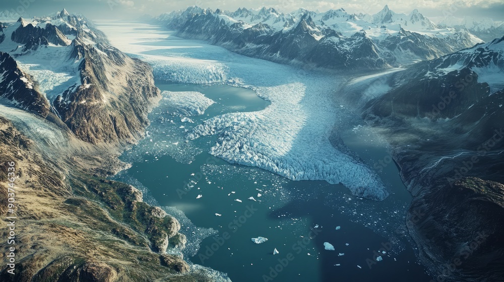 The Inlet Iceberg Maker is Almost Lost. The southeast Alaskan park ...