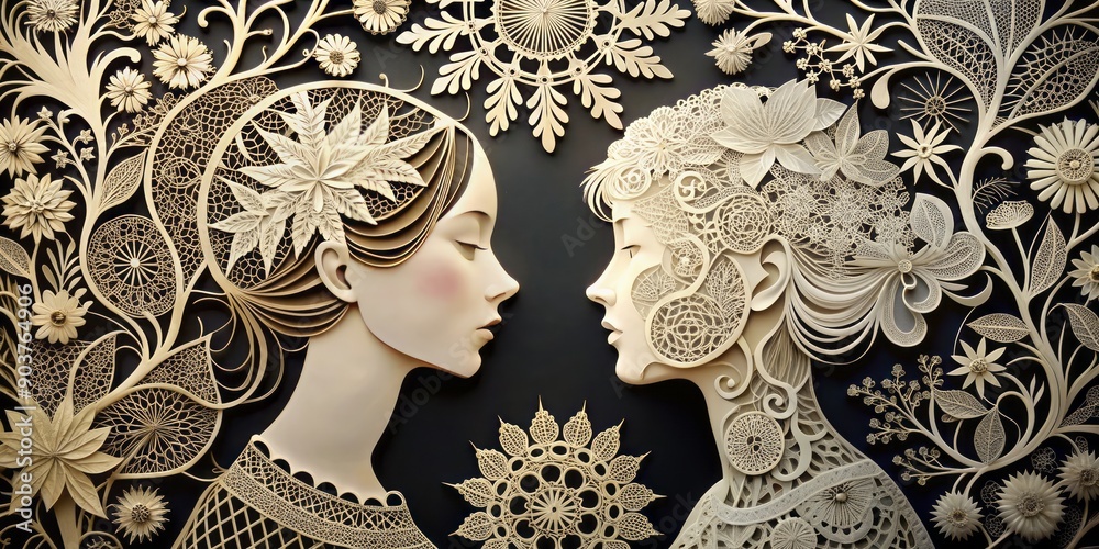 Delicate papercut silhouettes tell evocative stories, distilling ...